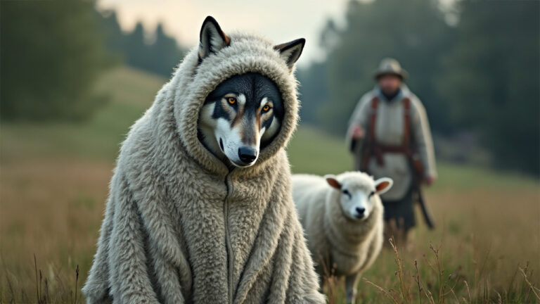 Fable of the wolf with sheep’s skin - The Sower